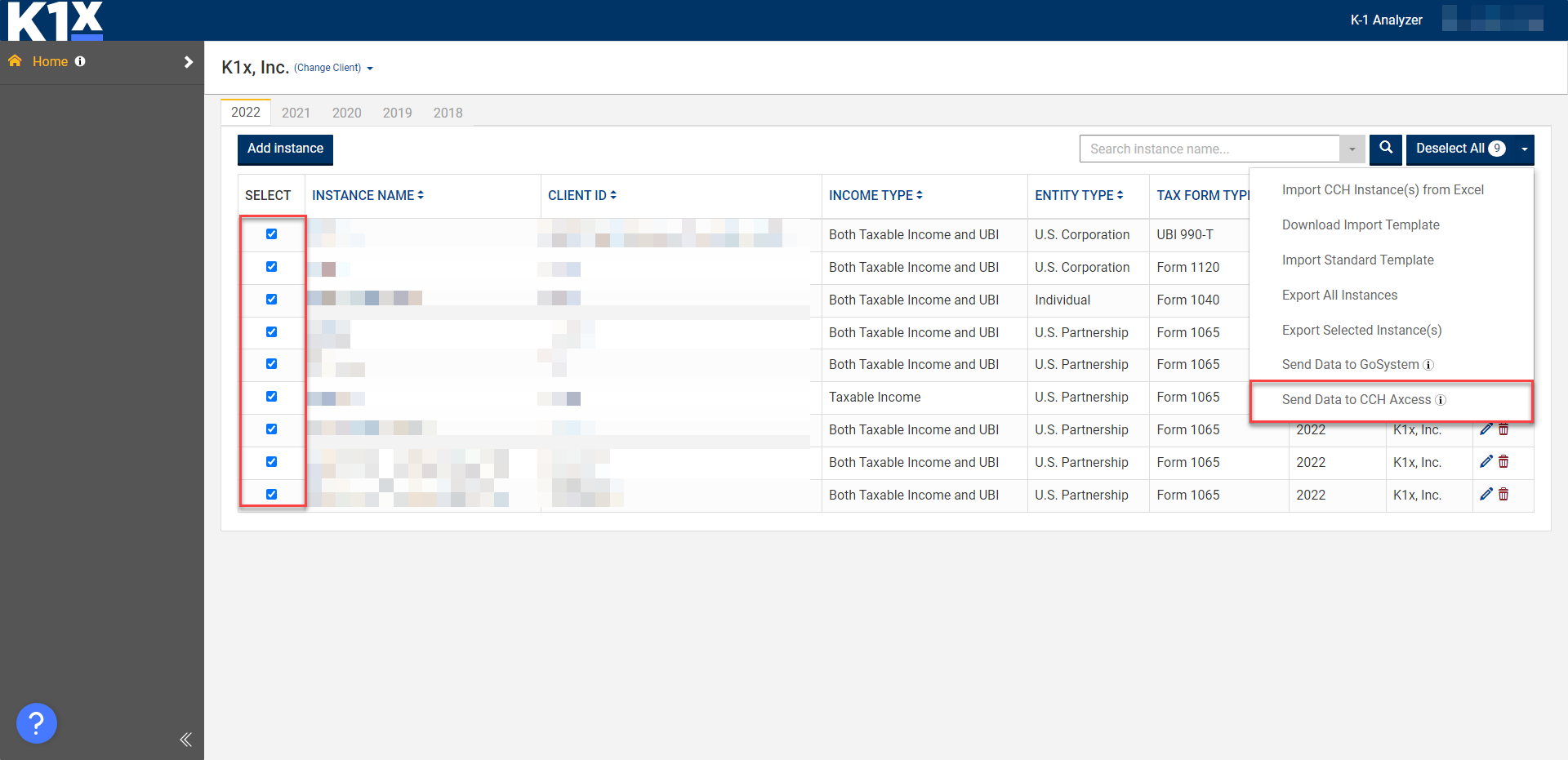 How Do I Utilize the CCH Axcess Integration? – K1x