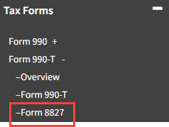 How to Activate Form 8827 – K1x